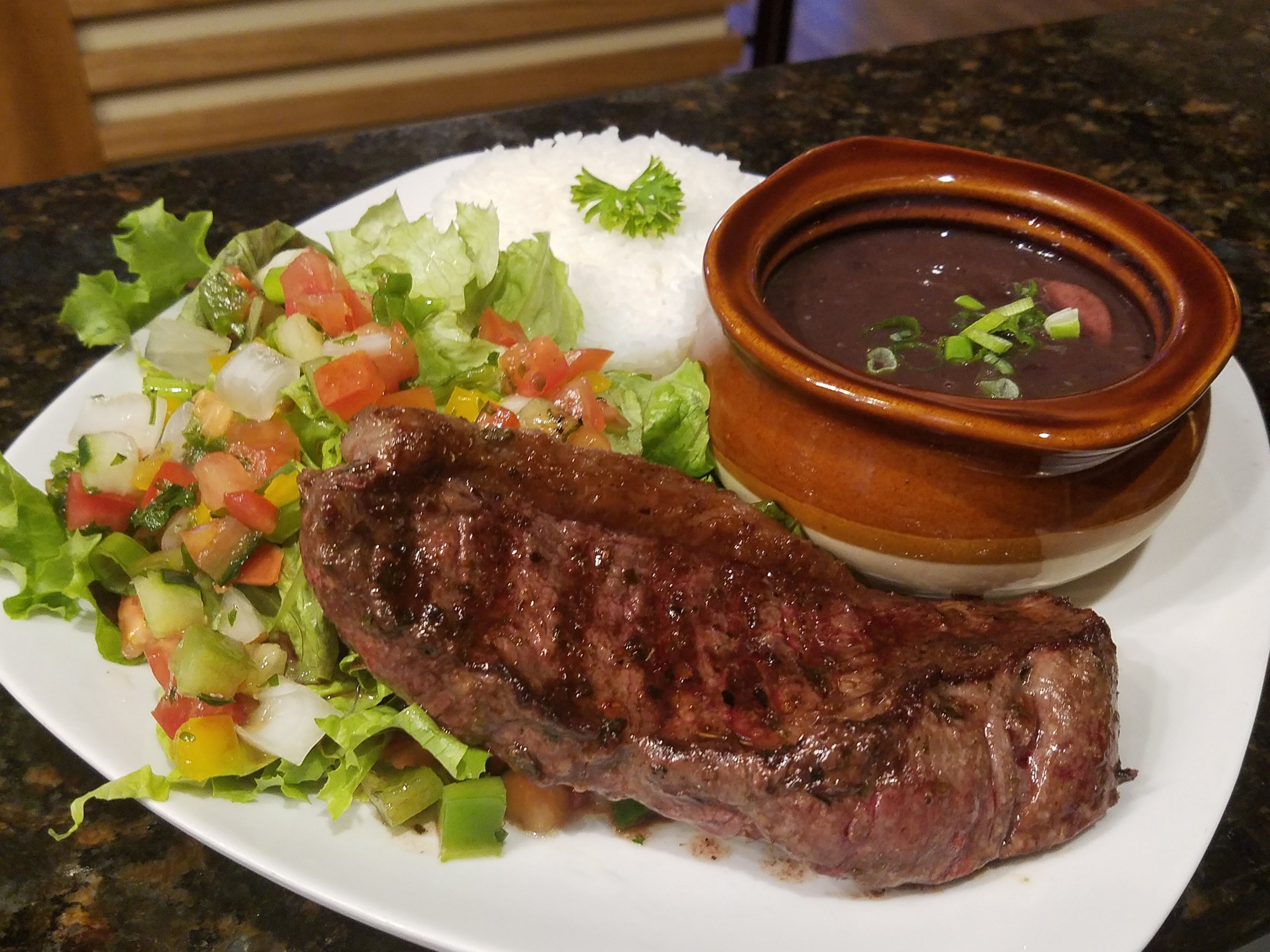 Tropeiro/Rice, Beans & Salad | Gaucho Grille